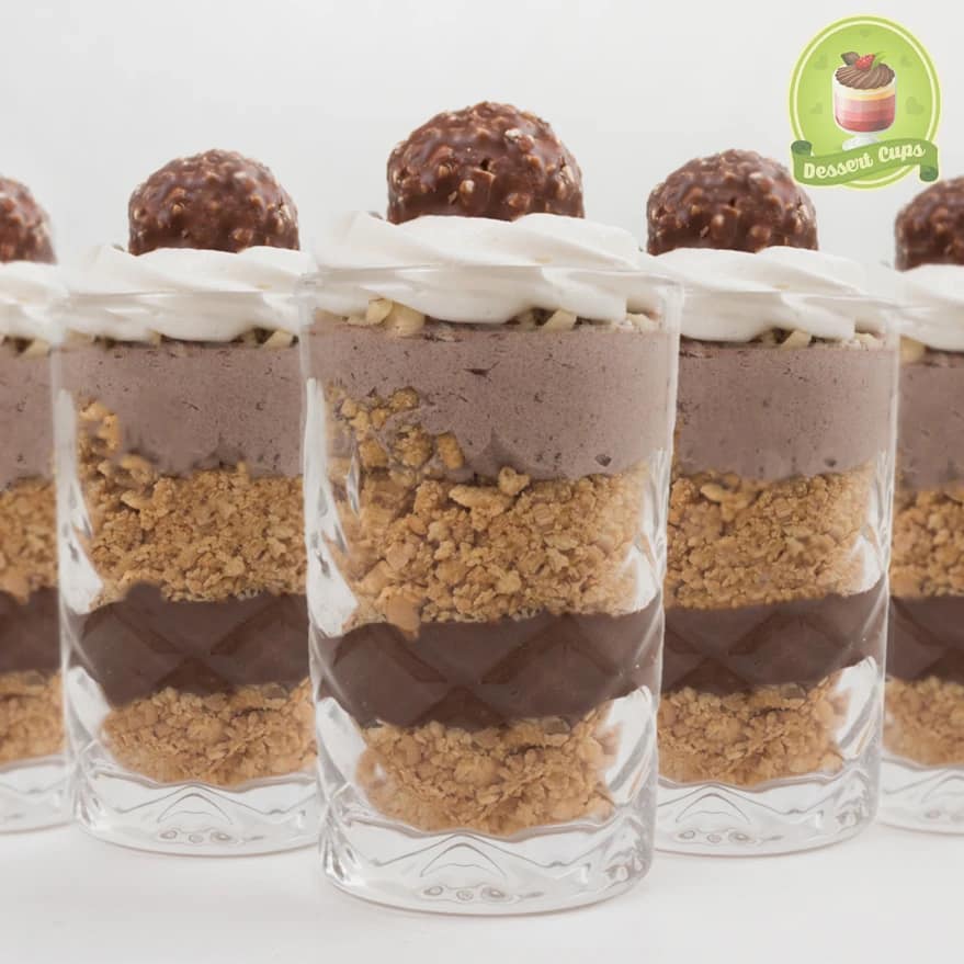 6 Chocolate Ferrero Rocher Dessert Cups | Dessert Cups